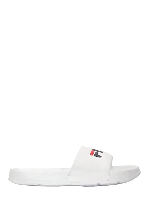 FILA Logo Pool Slides - White