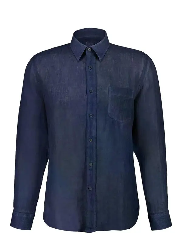 120% Lino Linen Shirt - Blue