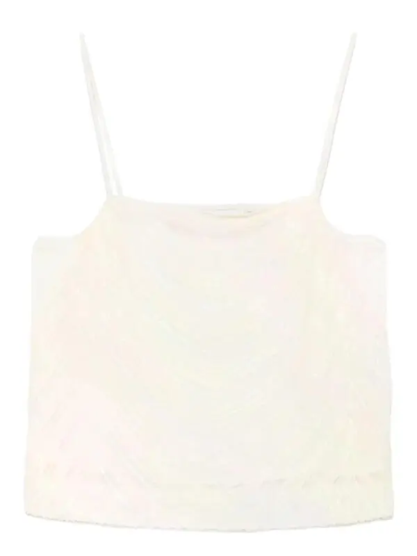 GESTUZ Gzglira Embellished Top - Neutrals