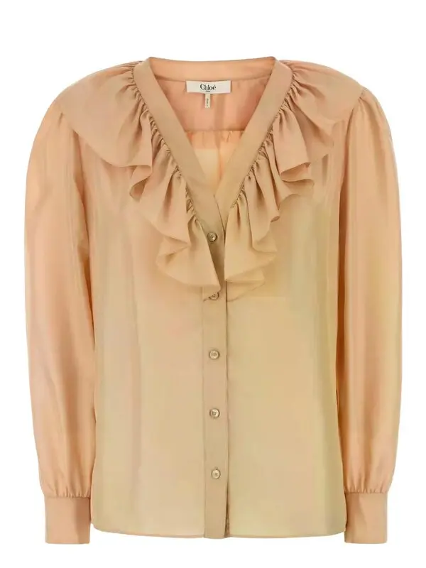 Chloé Satin Shirt - Neutrals