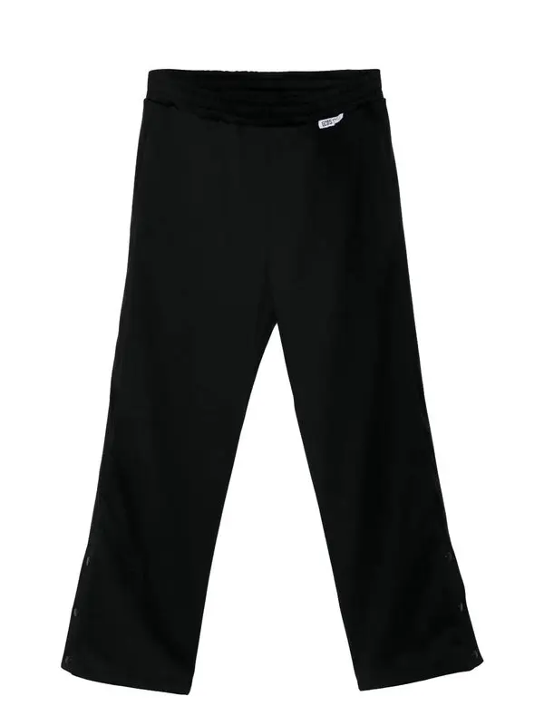 Gcds Button-detail Track Pants - Black