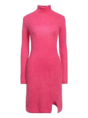 VICOLO Mini Dress Alpaca Wool Blend - Magenta