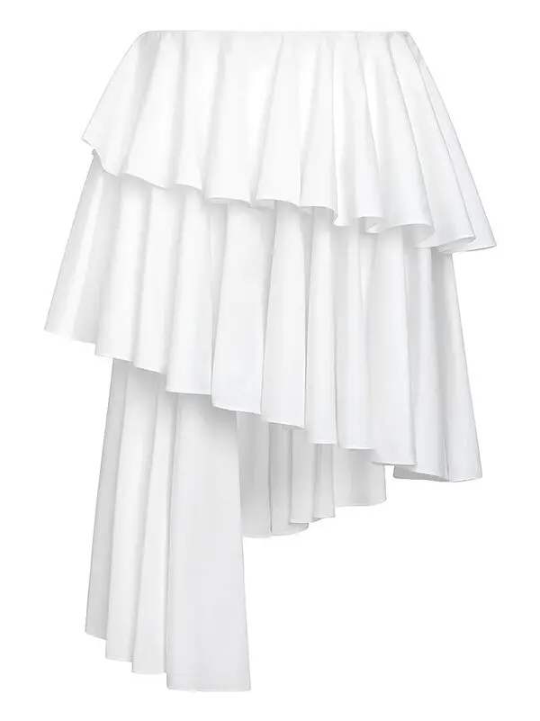 Alaïa Spiral Skirt - Blanc