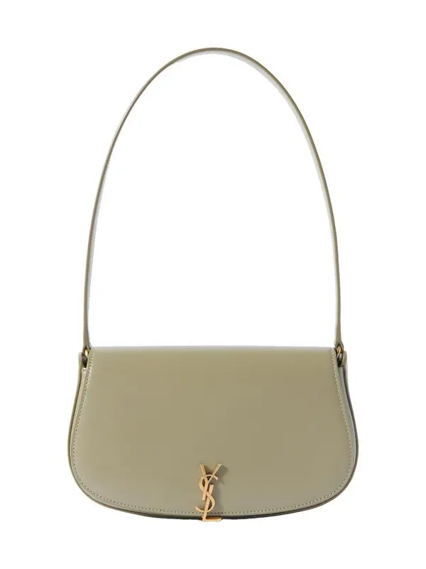 Saint Laurent Voltaire Mini Leather Shoulder Bag - Green