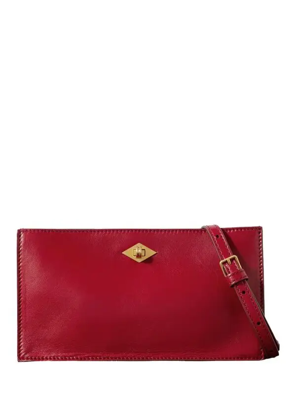 METIER Ease Leather Clutch - Red