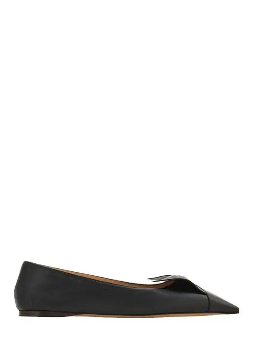 FERRAGAMO Soft Bow Ballet Flat - Black