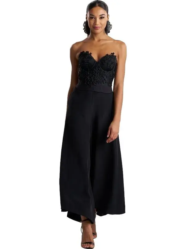 Natori Couture Habotai Embellished Bustier - Black