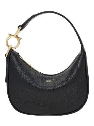 FERRAGAMO Mini Hobo Bag - Black