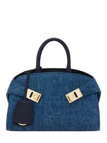 FERRAGAMO Hug Handbag Xs - Denim
