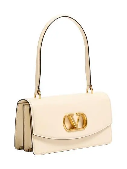 Valentino Garavani Vain Bag With Handle In Shiny Calfskin - Metallic