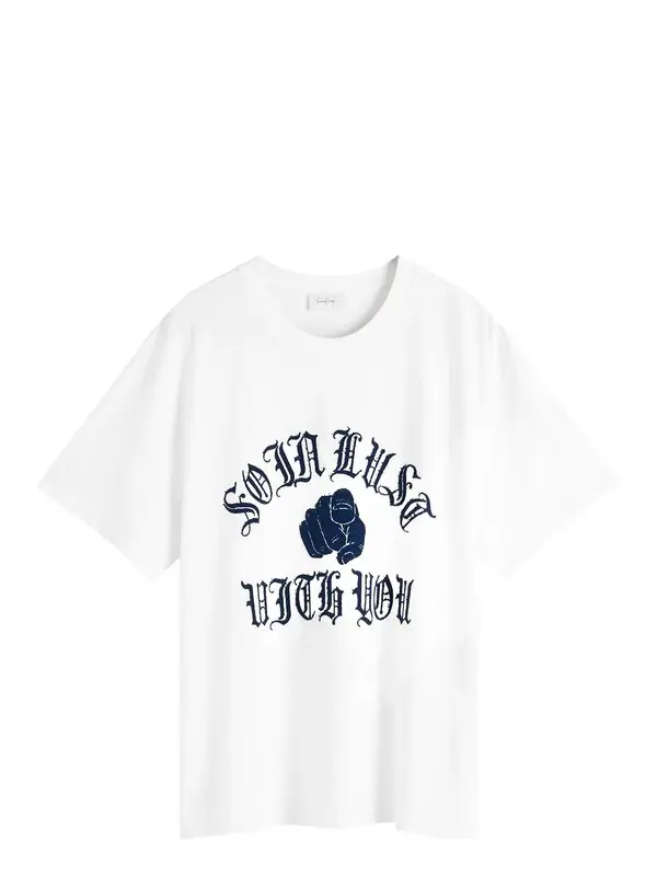 SECOND / LAYER In List Baggy Baby T-shirt - White