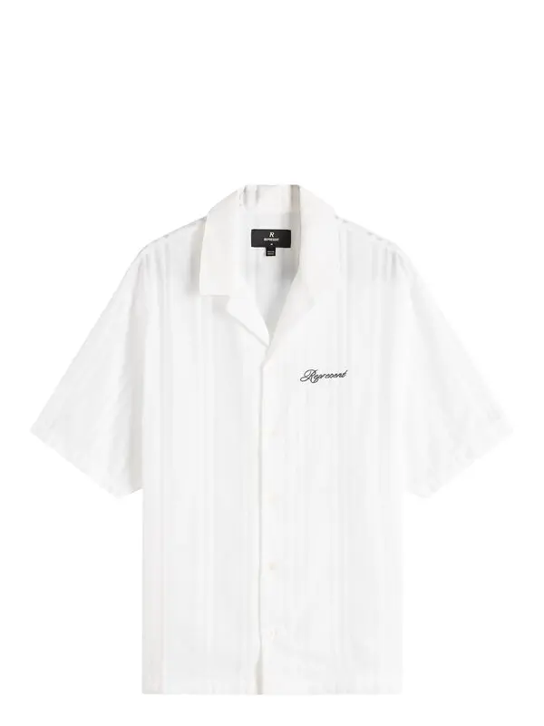 REPRESENT Embroidered Bowling Shirt - Antique White