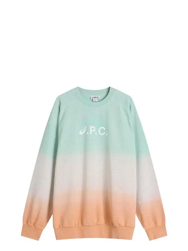 A.p.c. X Asics Lake Dip Dye Crew Sweatshirt - Multi