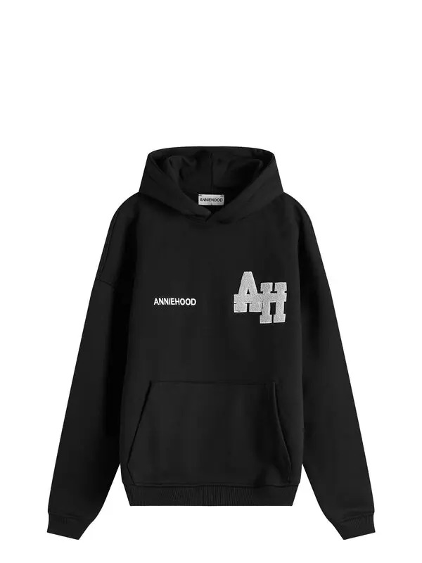 ANNIE HOOD College Hoodie - Black