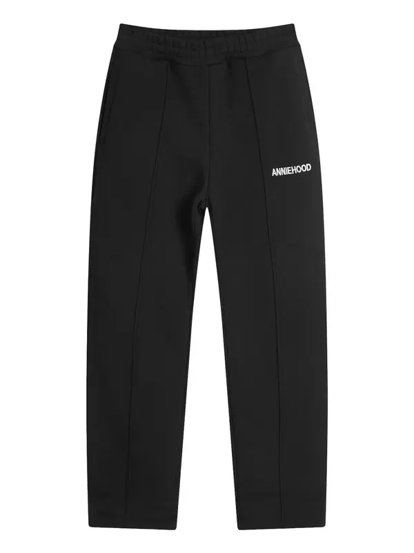 ANNIE HOOD Straight College Joggers - Black