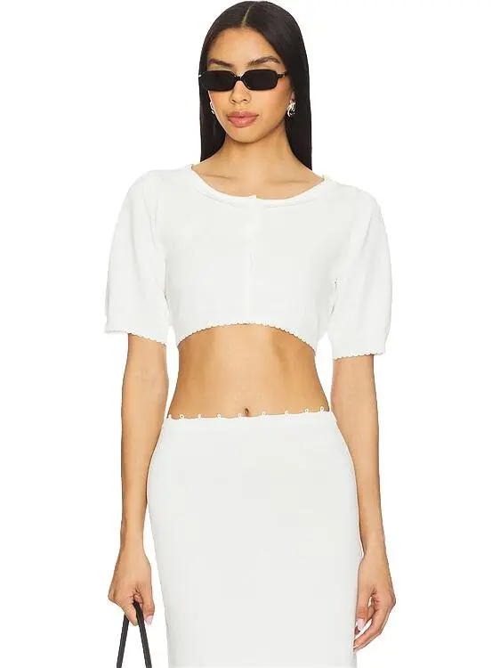 AMELIE TEJE Dalia Top - White