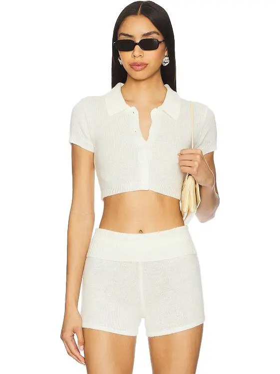 AMELIE TEJE Marbella Button Up - Ivory
