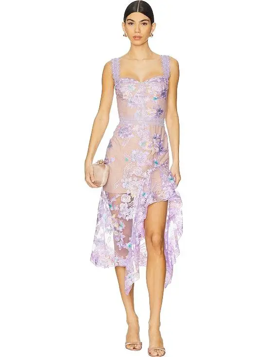 BRONX AND BRONCO Eva Midi Dress - Lilac