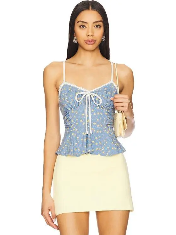 Free People Sammi Tank - Allure Blue Combo