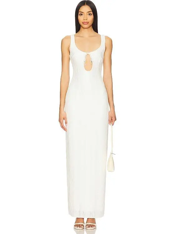 MORE TO COME Audrey Maxi Dress - Ivory