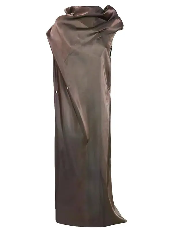 Issey Miyake Draped Dress - Brown