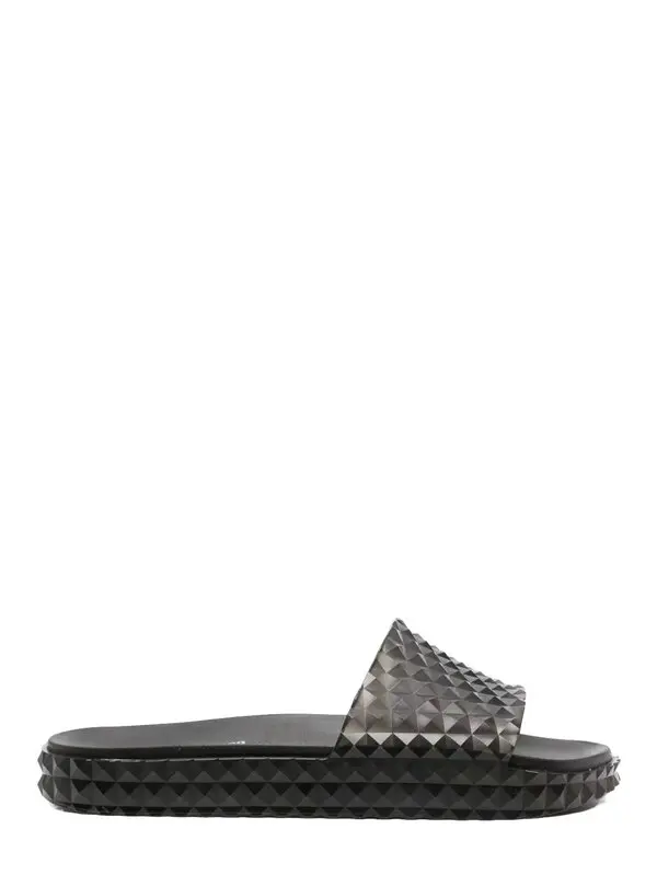 Melissa Court Slip-on Slides - Black