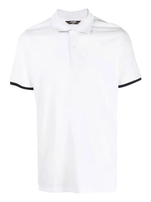 K-WAY Logo-patch Polo Shirt - White