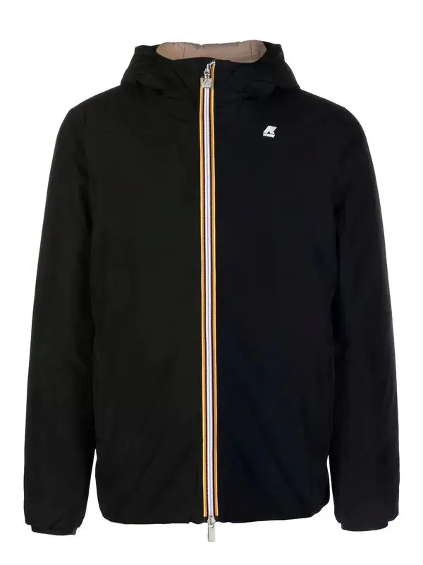 K-WAY Logo-print Padded Jacket - Black
