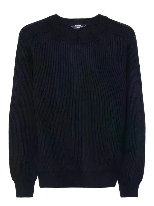 K-WAY Ribbed-knit Sweater - Blue