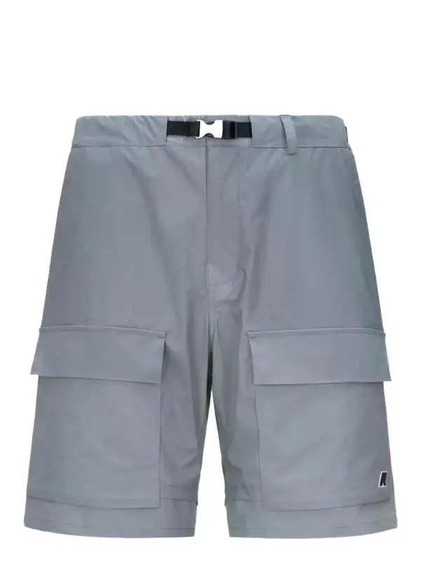 K-WAY Logo-patch Shorts - Grey