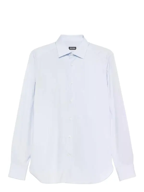 Zegna Poplin Shirt - Blue