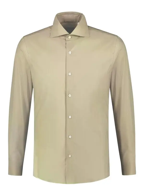 FINAMORE 1925 Eduardo Button-up Shirt - Green