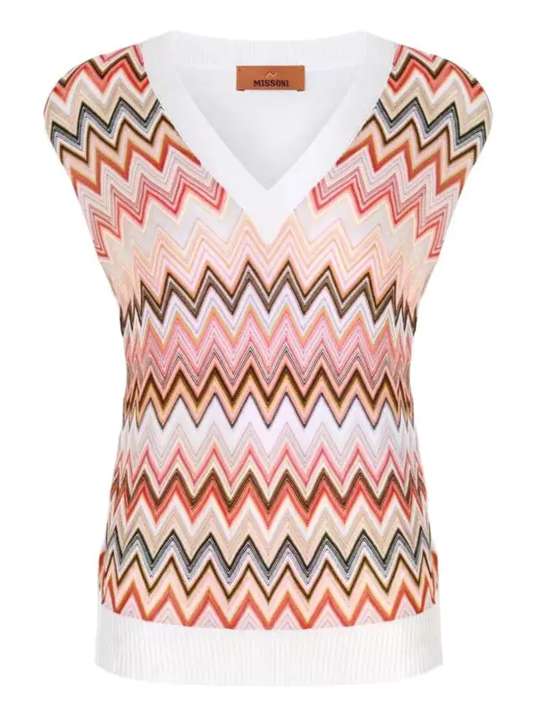 Missoni Zigzag-patterned Sweater - White