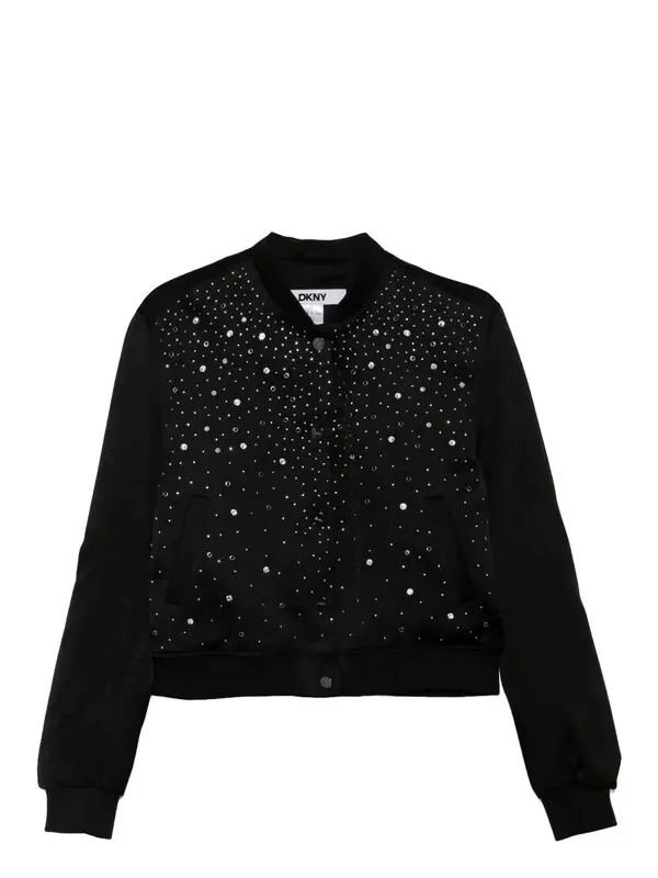 Dkny Studded Bomber Jacket - Black