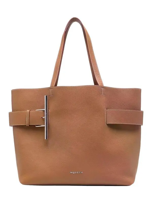 Alexander McQueen T-bar Sling Tote Bag - Brown