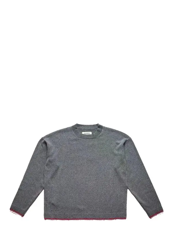 DIOMENE Contrasting-trim Sweater - Grey