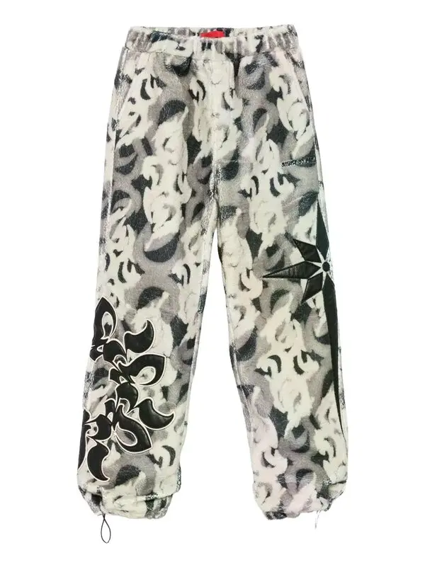 KUSIKOHC Patterned Fleece Trousers - Grey