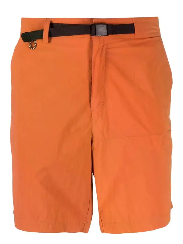 K-WAY Belted Nylon Shorts - Orange