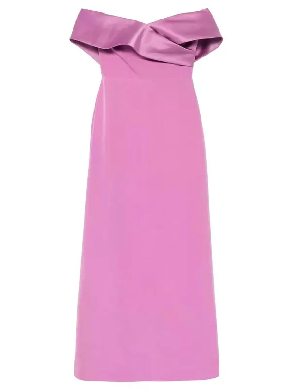 RHEA COSTA Off-shoulder Maxi Dress - Purple