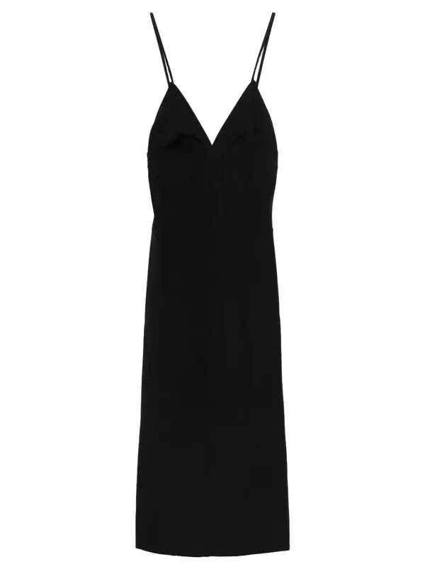 Rick Owens Slip Midi Dress - Black