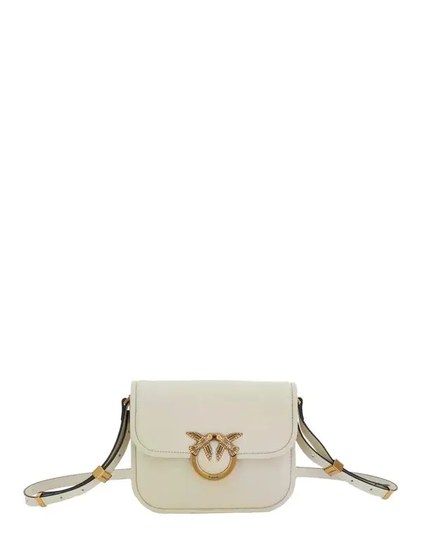 Pinko Mini Love Box Shoulder Bag - White
