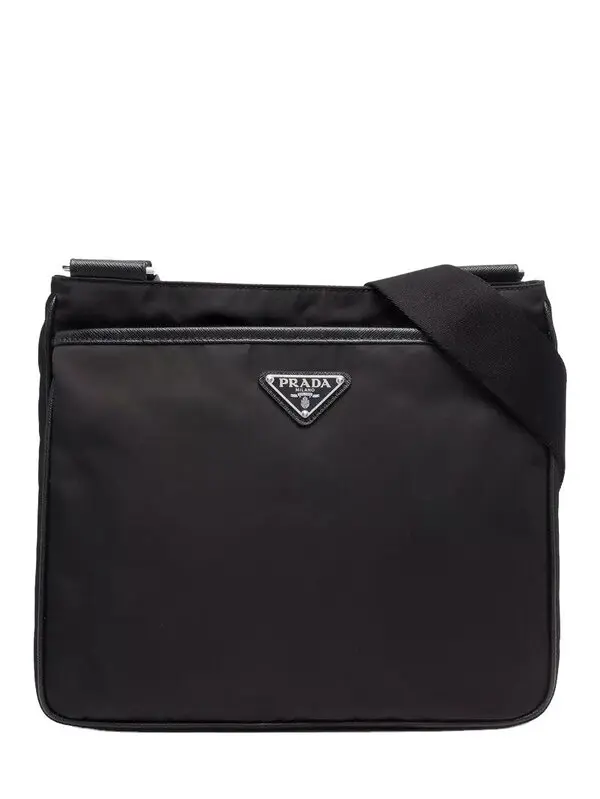 Prada Re-nylon Messenger Bag - Black