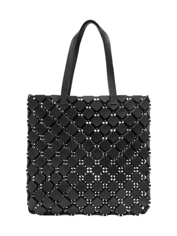 Melissa Mogu Geometric Tote Bag - Black