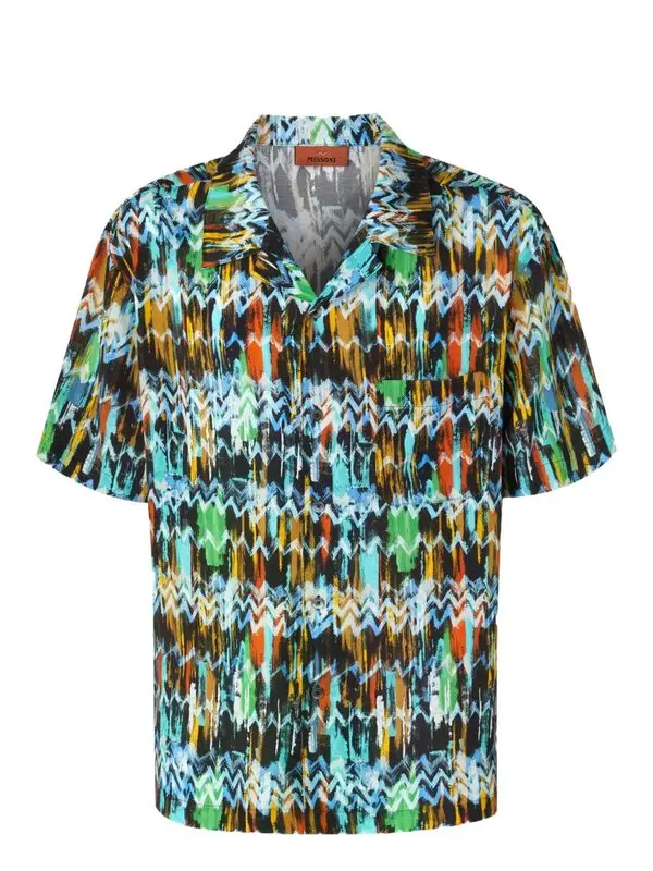 Missoni Zigzag-print Shirt - Black