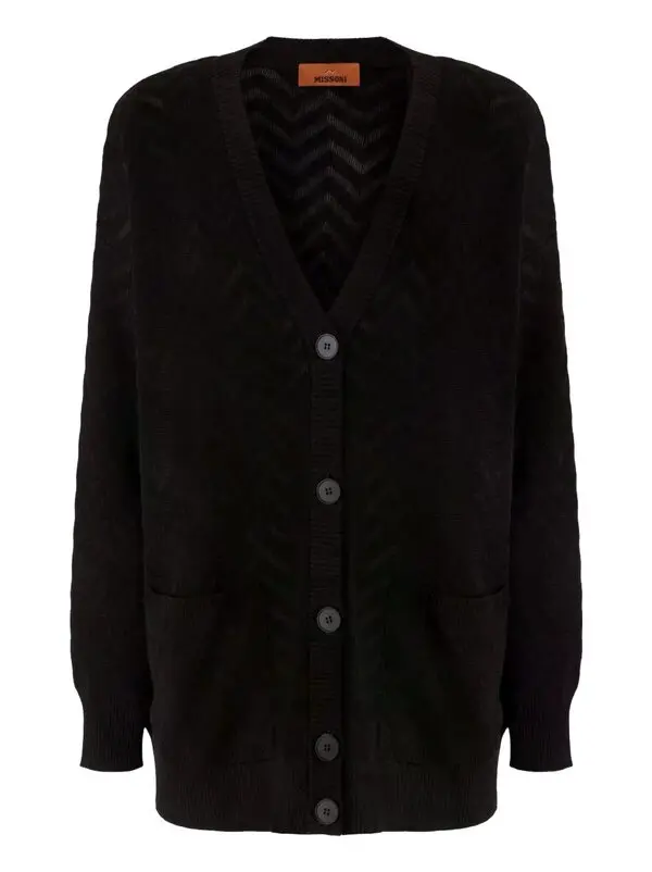Missoni V-neck Cardigan - Black