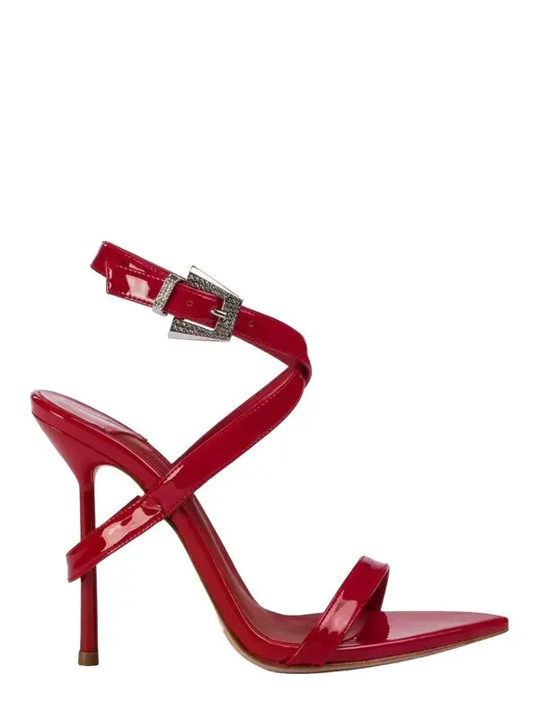 LE SILLA 110mm Tess Strappy Stiletto Sandals - Red