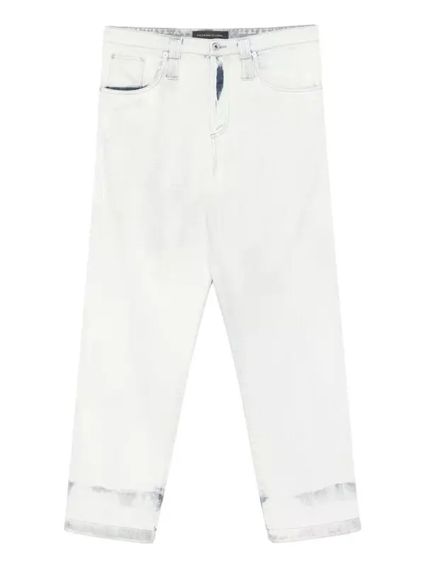 FEDERICO CINA Bleached Jeans - Blue