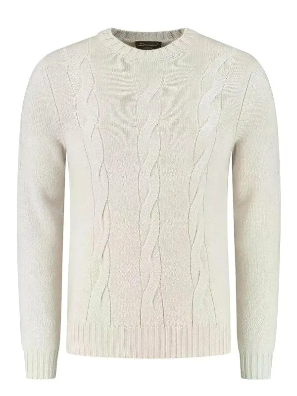 DORIANI CASHMERE Cable-knit Jumper - Neutrals