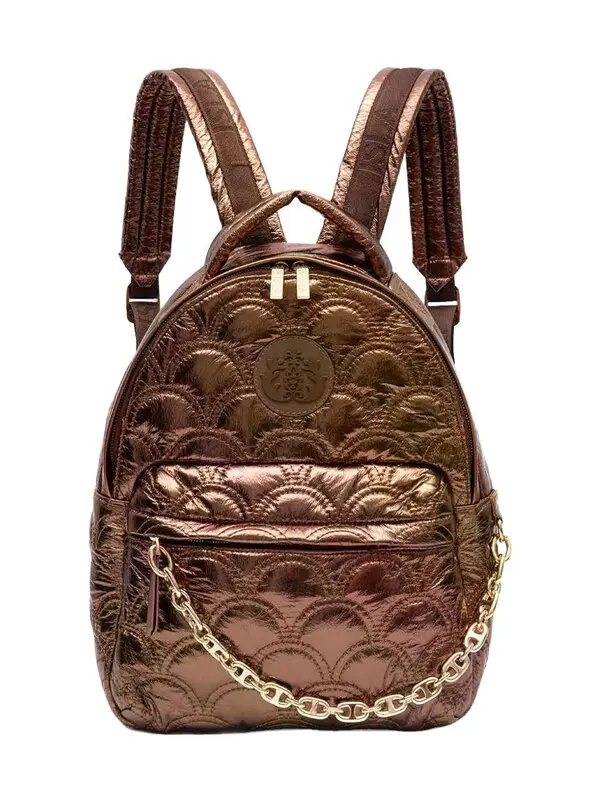 ISLA Quilted Backpack - Brown