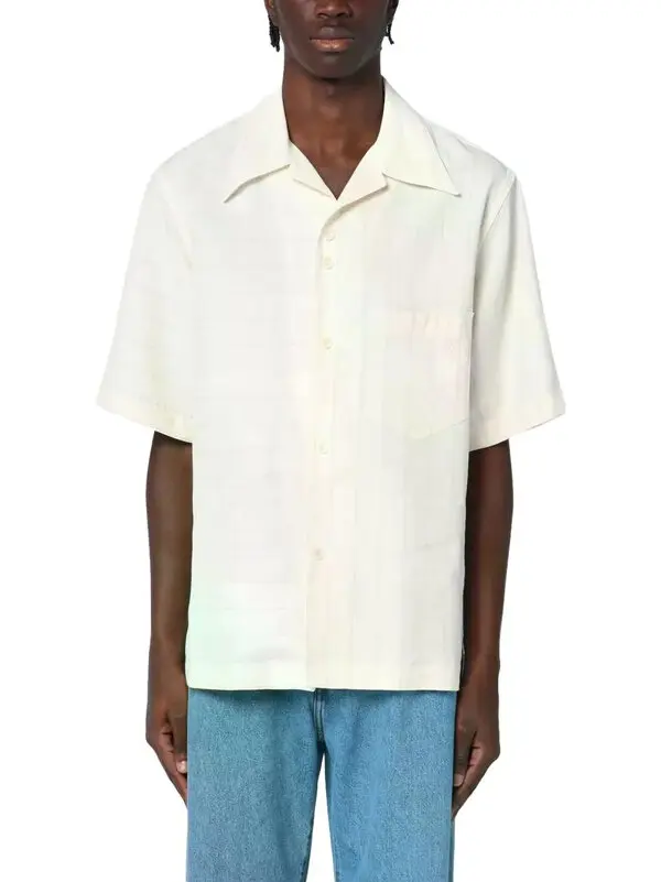 WALES BONNER Short Sleeve Shirt - White